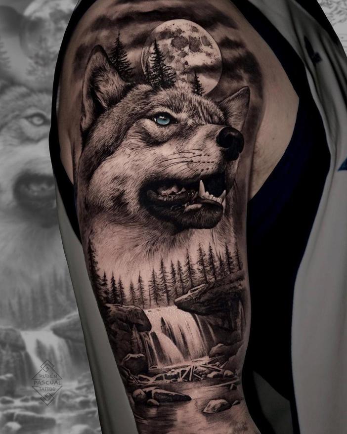 20 tatuajes de lobos: pequeños, en el brazo, tribales…