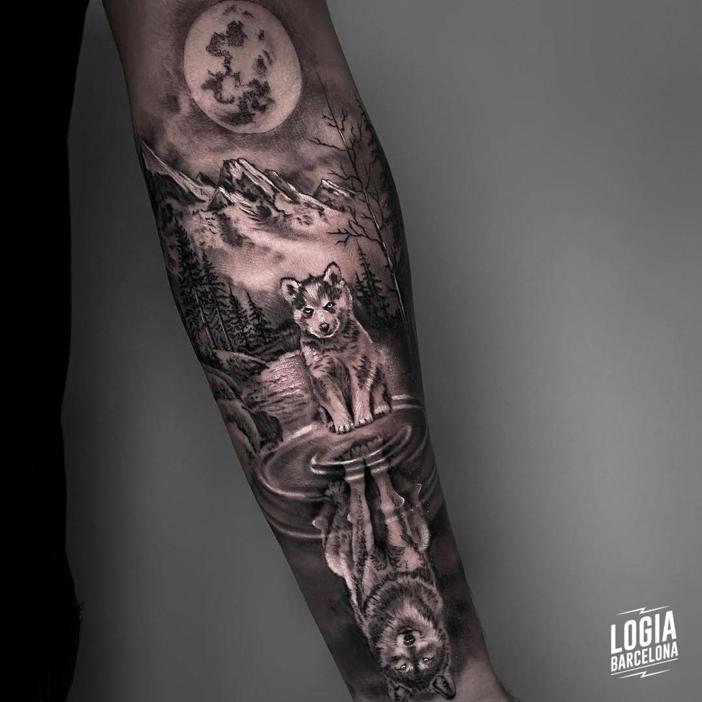 20 tatuajes de lobos: pequeños, en el brazo, tribales…