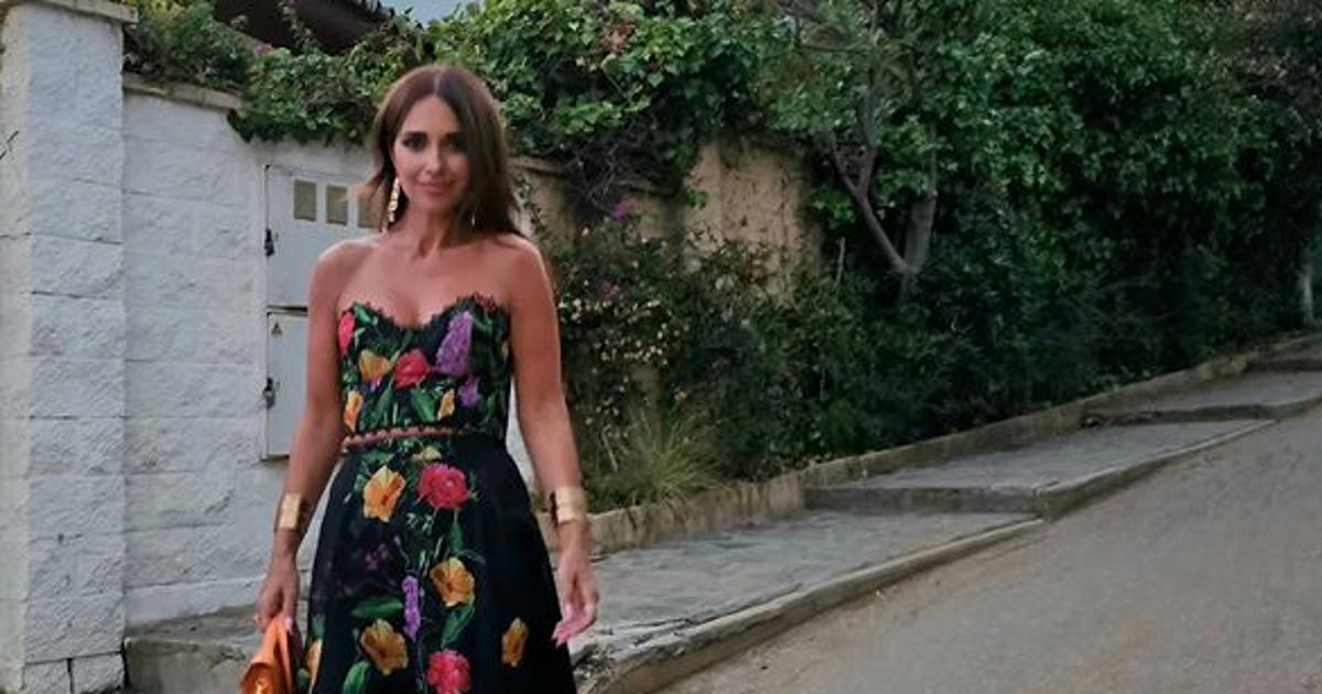 El dos piezas estampado de Paula Echevarría para las noches de verano ...