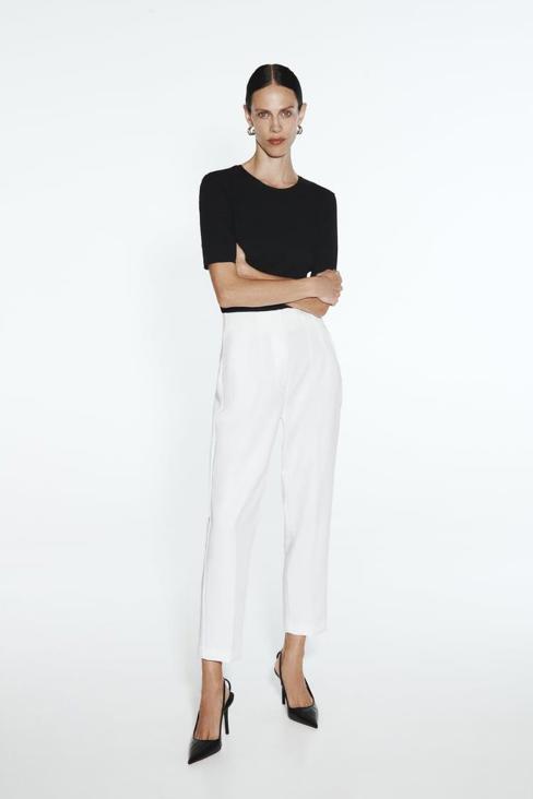 10 pantalones blancos de Zara, Mango y Sfera perfectos para mujeres de ...