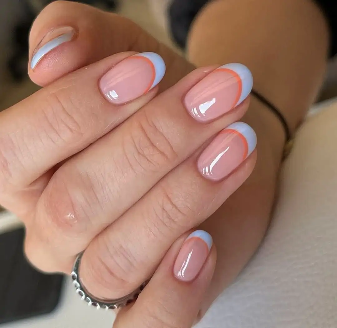 Las manicuras francesas de colores elegantes que no pasan de moda